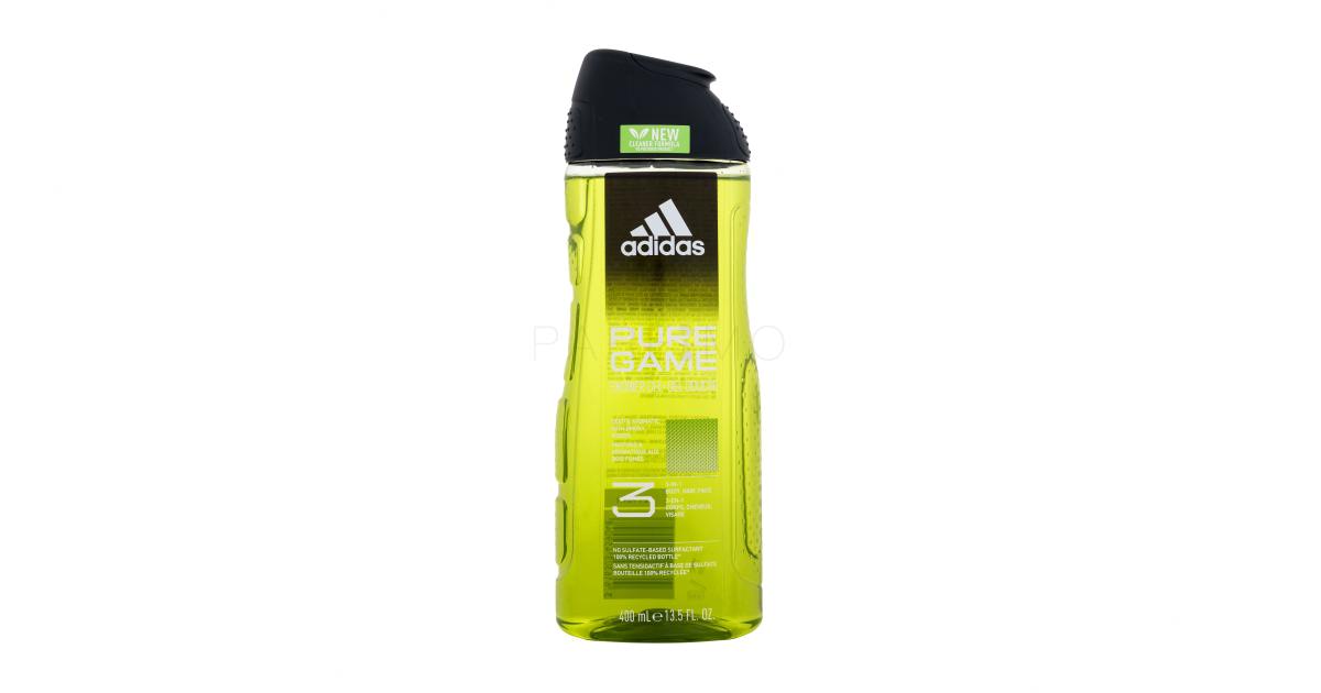 Adidas Pure Game Shower Gel 3-In-1 New Cleaner Formula Gel za tuširanje ...