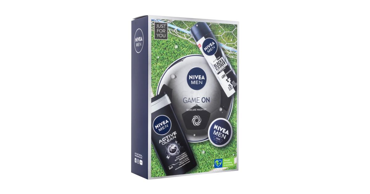 Nivea Men Game On Poklon set gel za tuširanje Men Active Clean 250 ml ...
