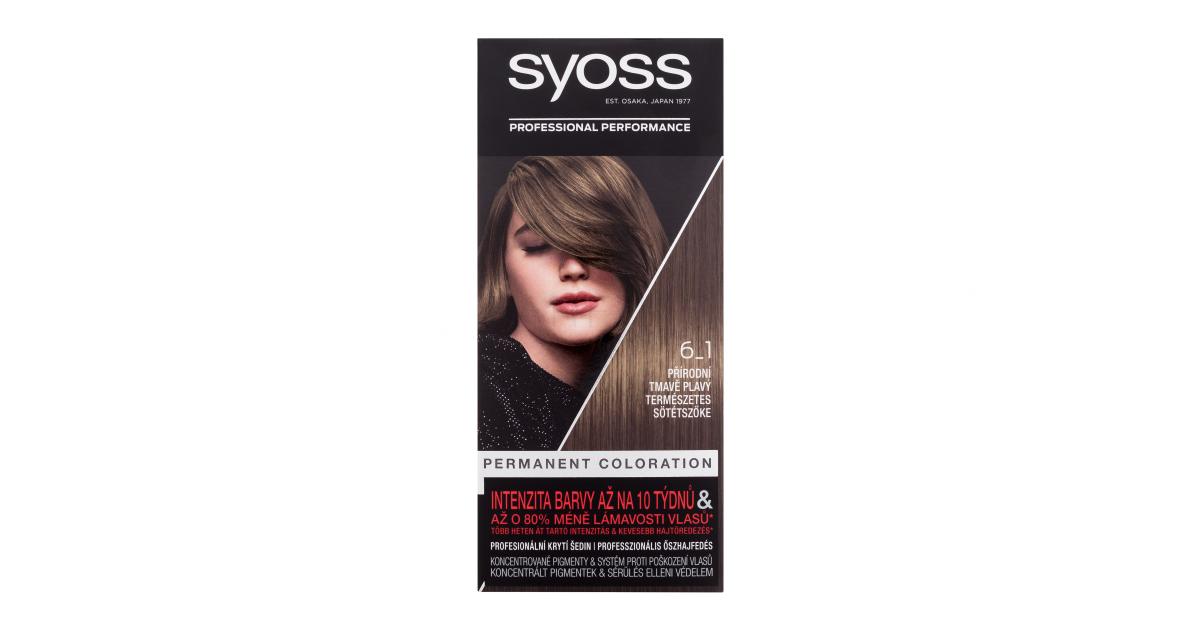Syoss Permanent Coloration Boja za kosu za žene 50 ml Nijansa 6-1 ...