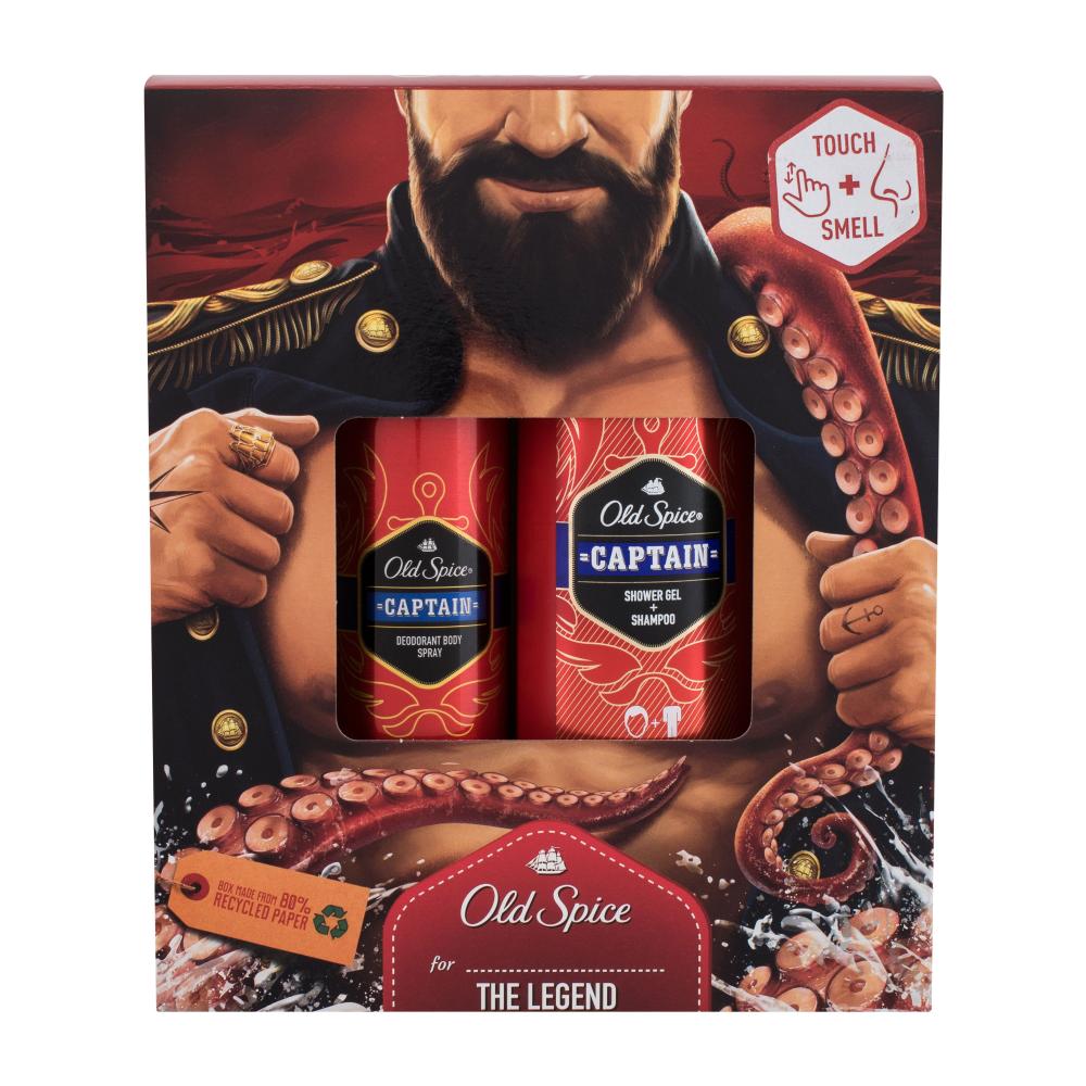Old Spice Captain Poklon set dezodorans 150 ml + gel za tuširanje 250 ...