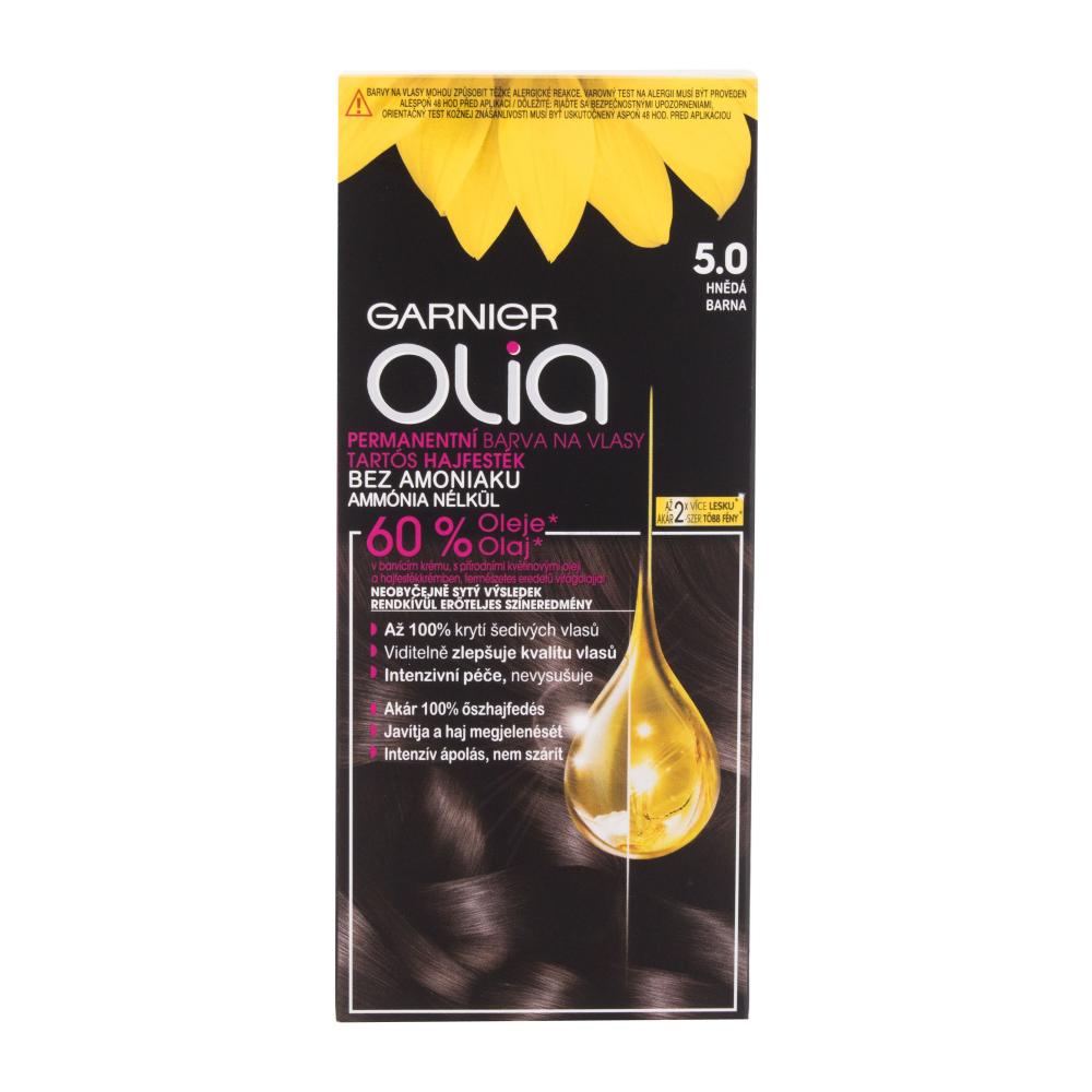 Garnier Olia Permanent Hair Color Boja za kosu za žene 50 g Nijansa 5,0 ...