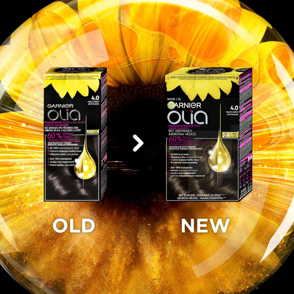 Garnier Olia Permanent Hair Color Boja za kosu za žene 50 g Nijansa 4 ...
