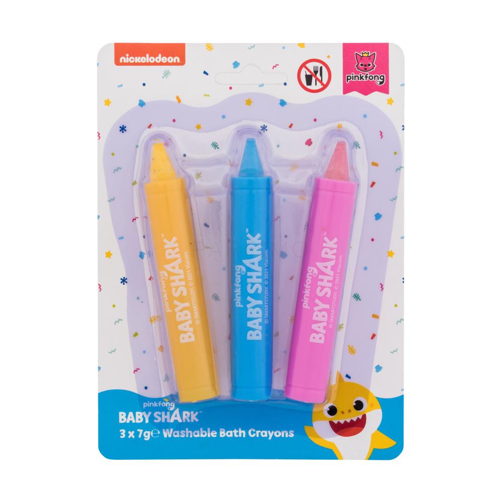 Pinkfong Baby Shark Washable Bath Crayons Dodaci za kupaonicu za djecu ...