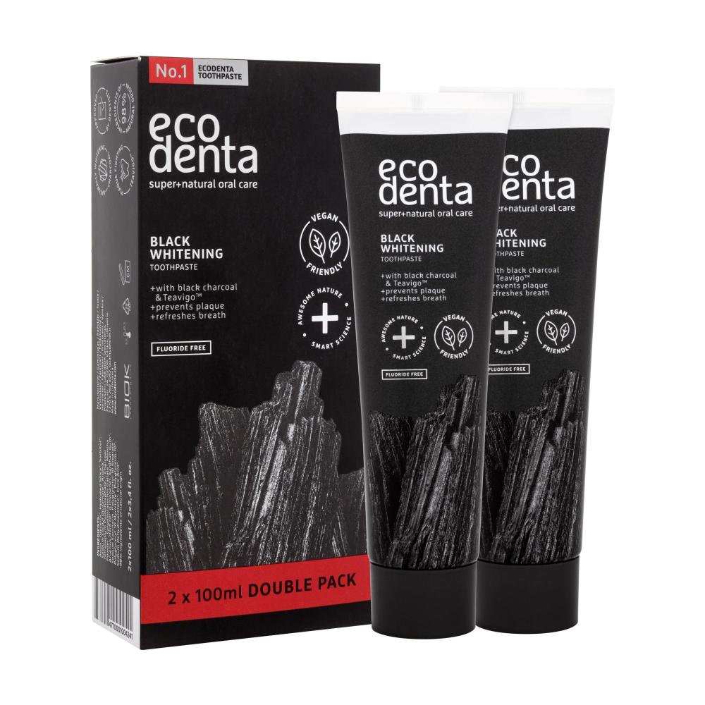 Ecodenta Toothpaste Black Whitening Poklon set pasta za izbjeljivanje ...