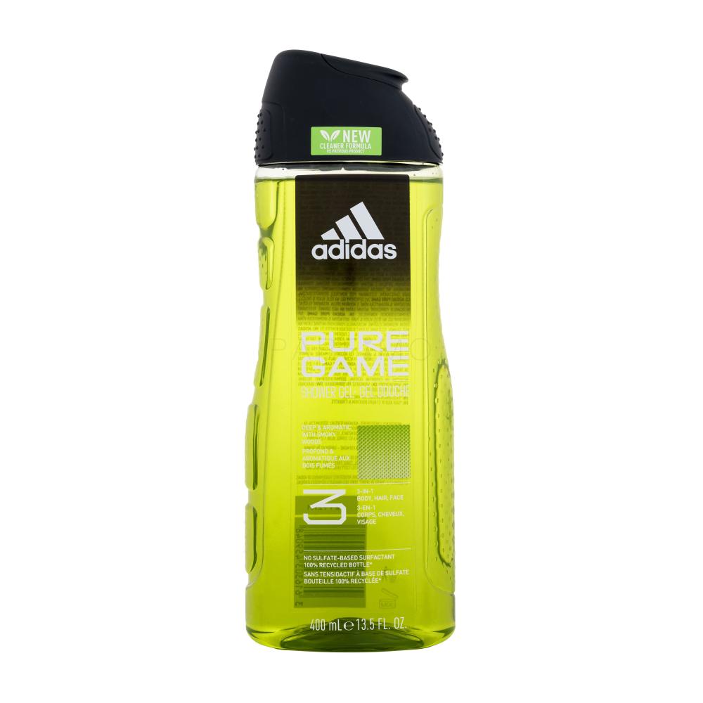 Adidas Pure Game Shower Gel 3-In-1 New Cleaner Formula Gel za tuširanje ...
