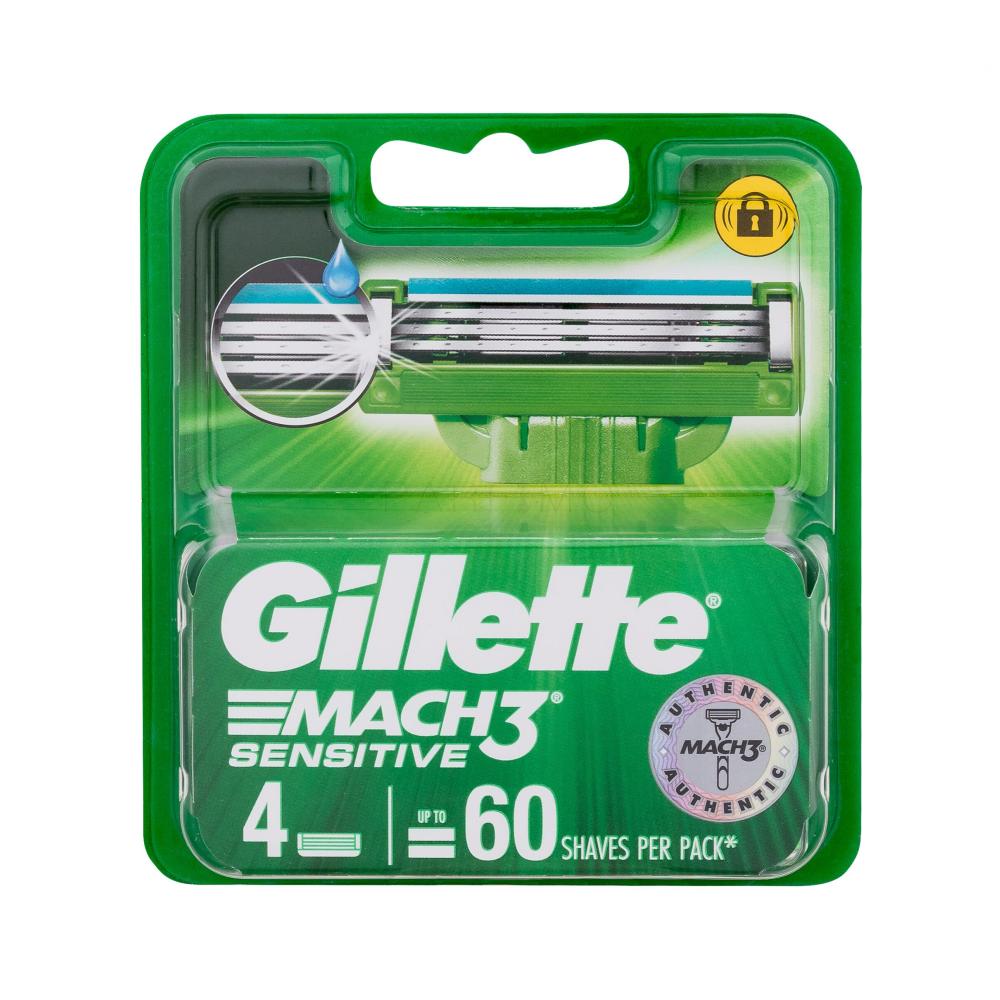 Gillette Mach3 Sensitive Zamjenske britvice za muškarce set oštećena ...